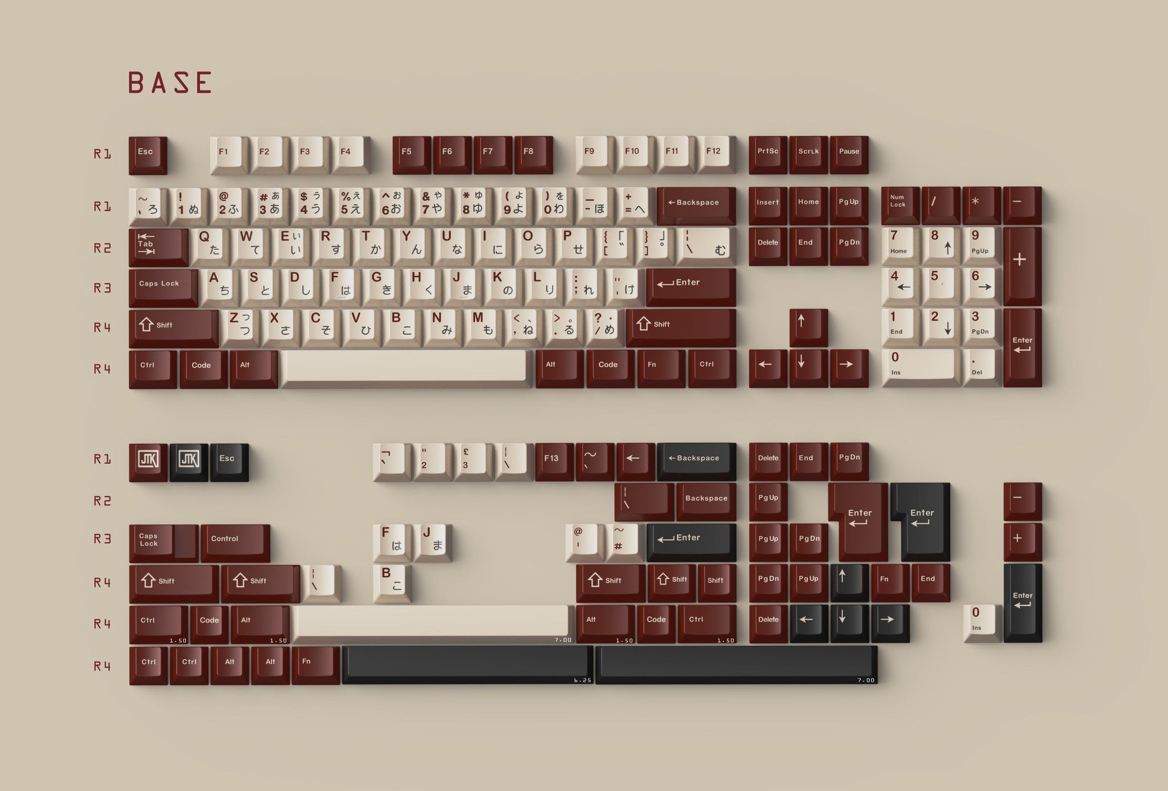 JTK Classic FC R2 Keycaps