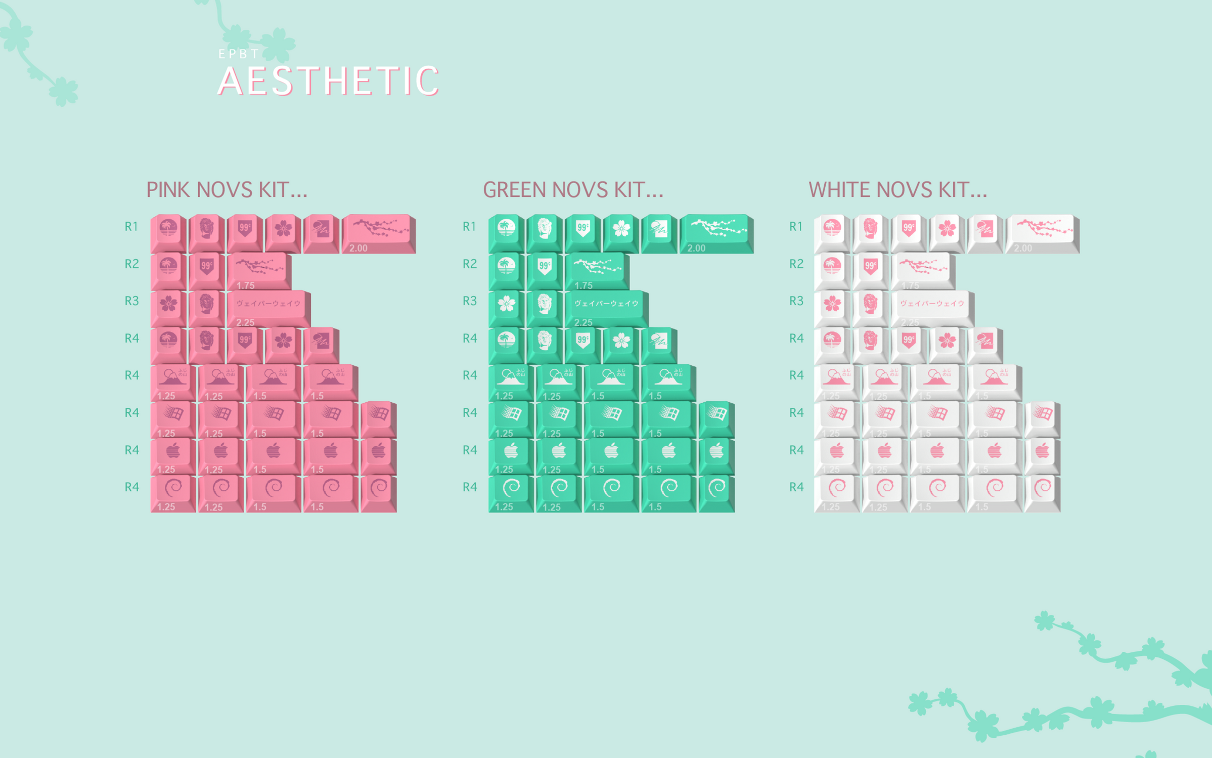 ePBT Aesthetic Keycaps — Deskhero.ca Inc.