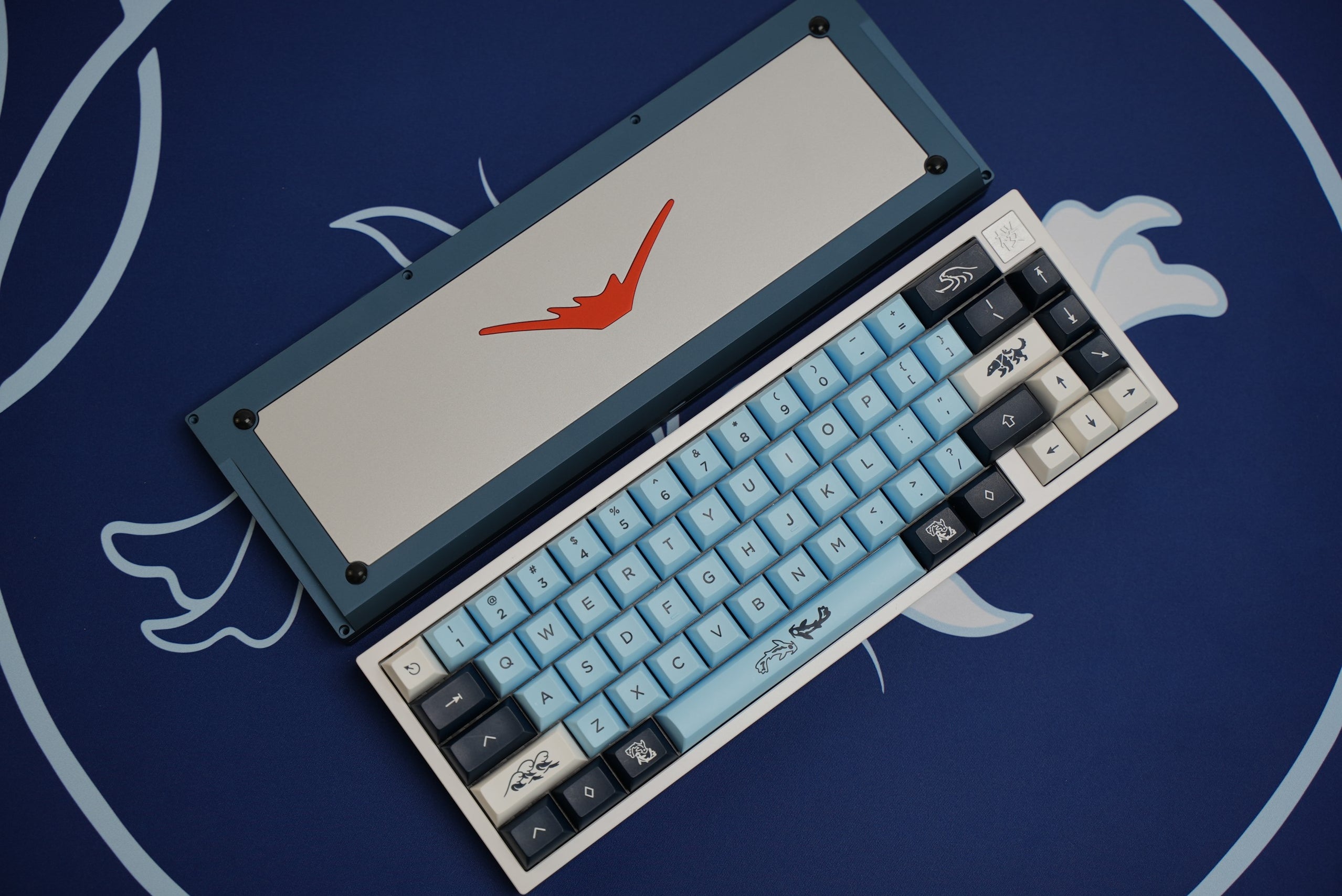 Fuji 65v2 Swirl Keyboard - Mizu Wave — Deskhero.ca Inc.