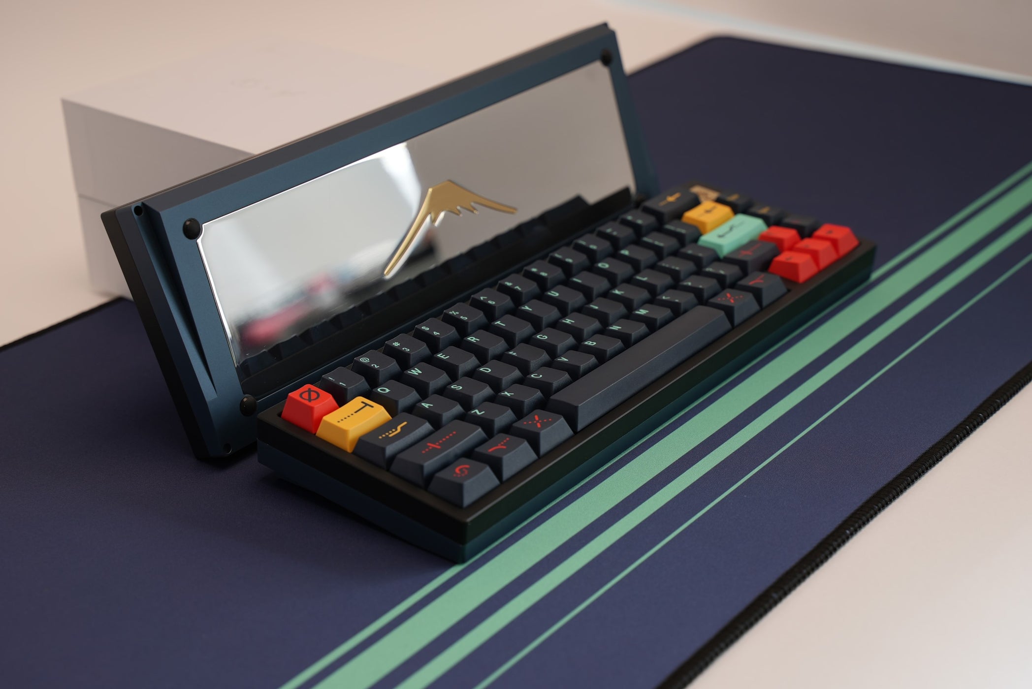 Fuji 65v2 Swirl Keyboard - Metro x Cyberpunk — Deskhero.ca Inc.