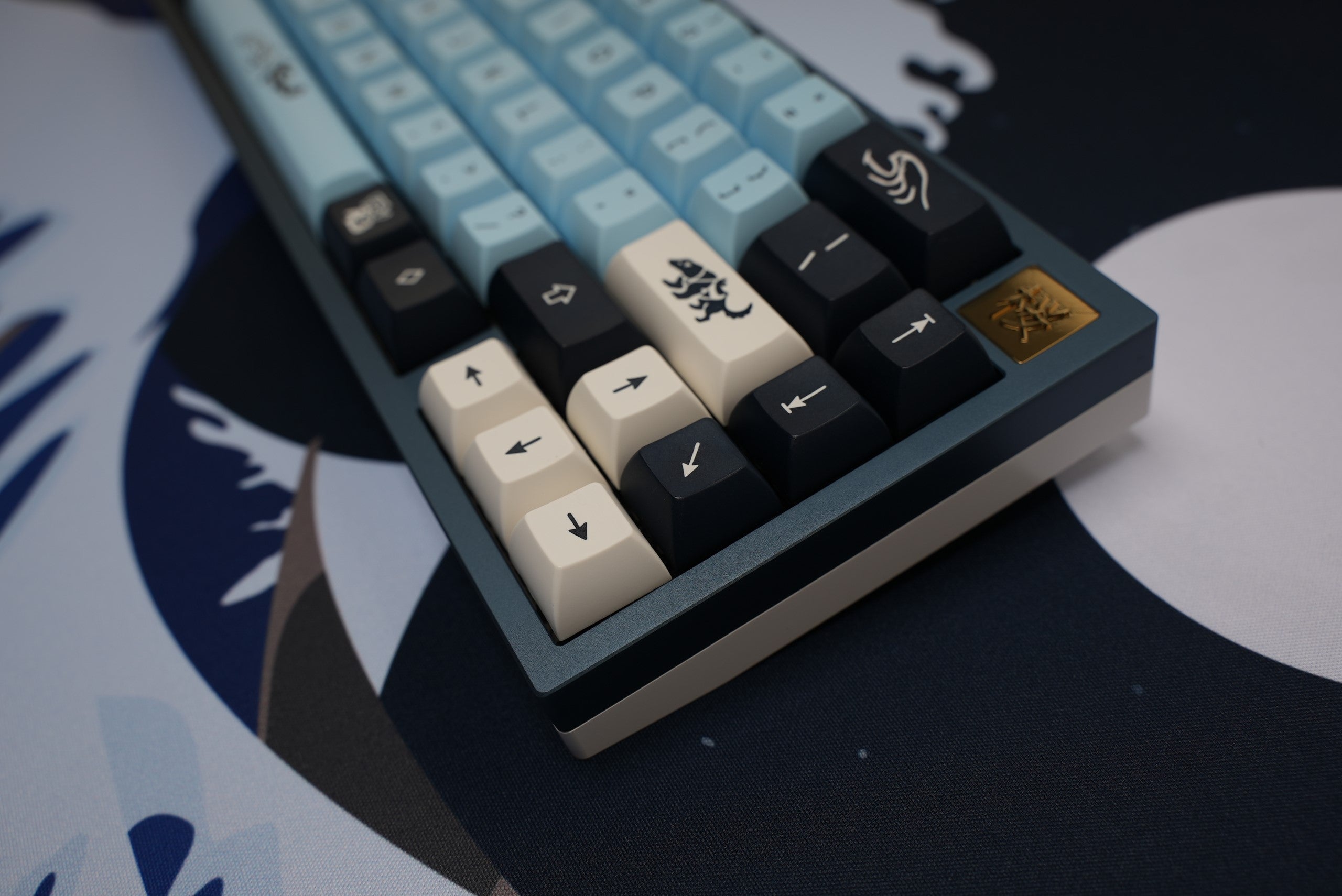 Fuji 65v2 Swirl Keyboard - Mizu Wave — Deskhero.ca Inc.