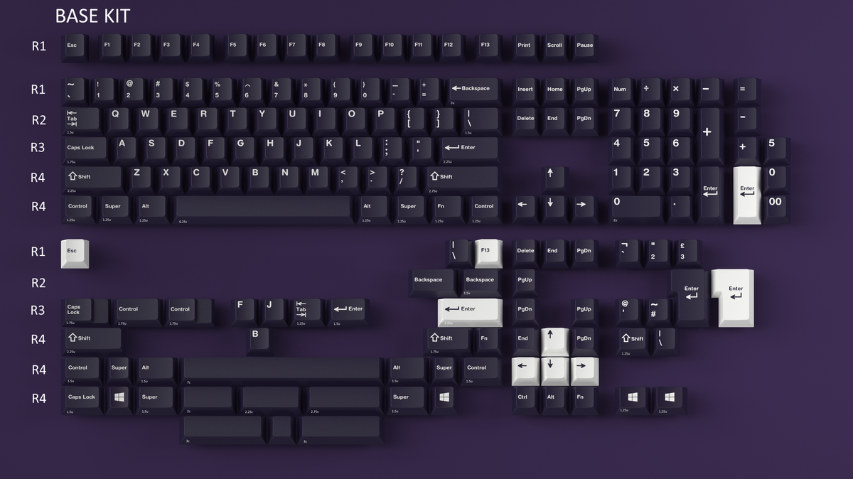 GEON x Regal F1-8X V2 Keyboard with GMK Regal Keycaps