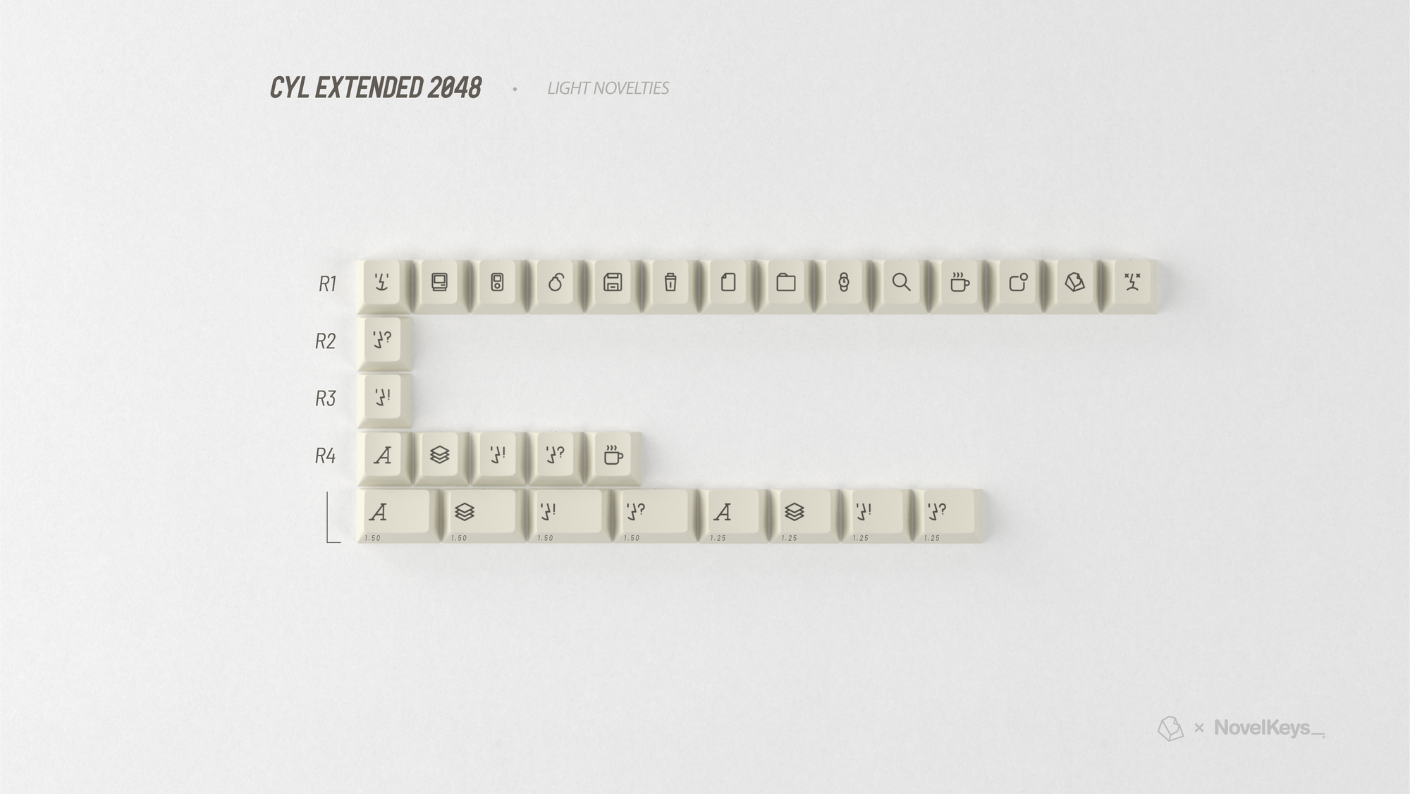 GMK CYL Extended 2048 Keycaps