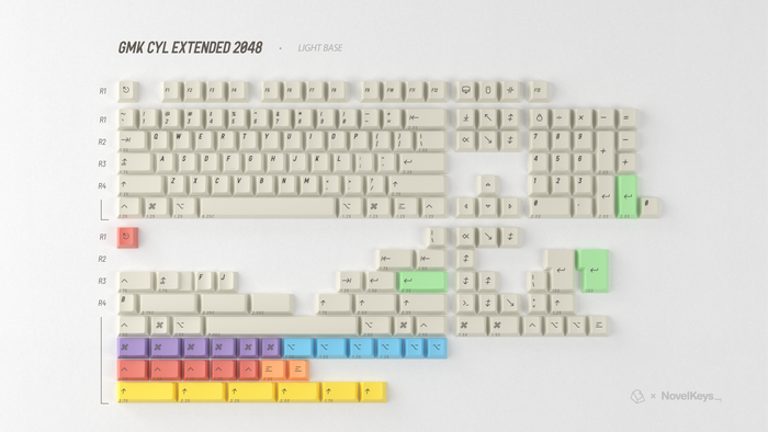 GMK CYL Extended 2048 Keycaps