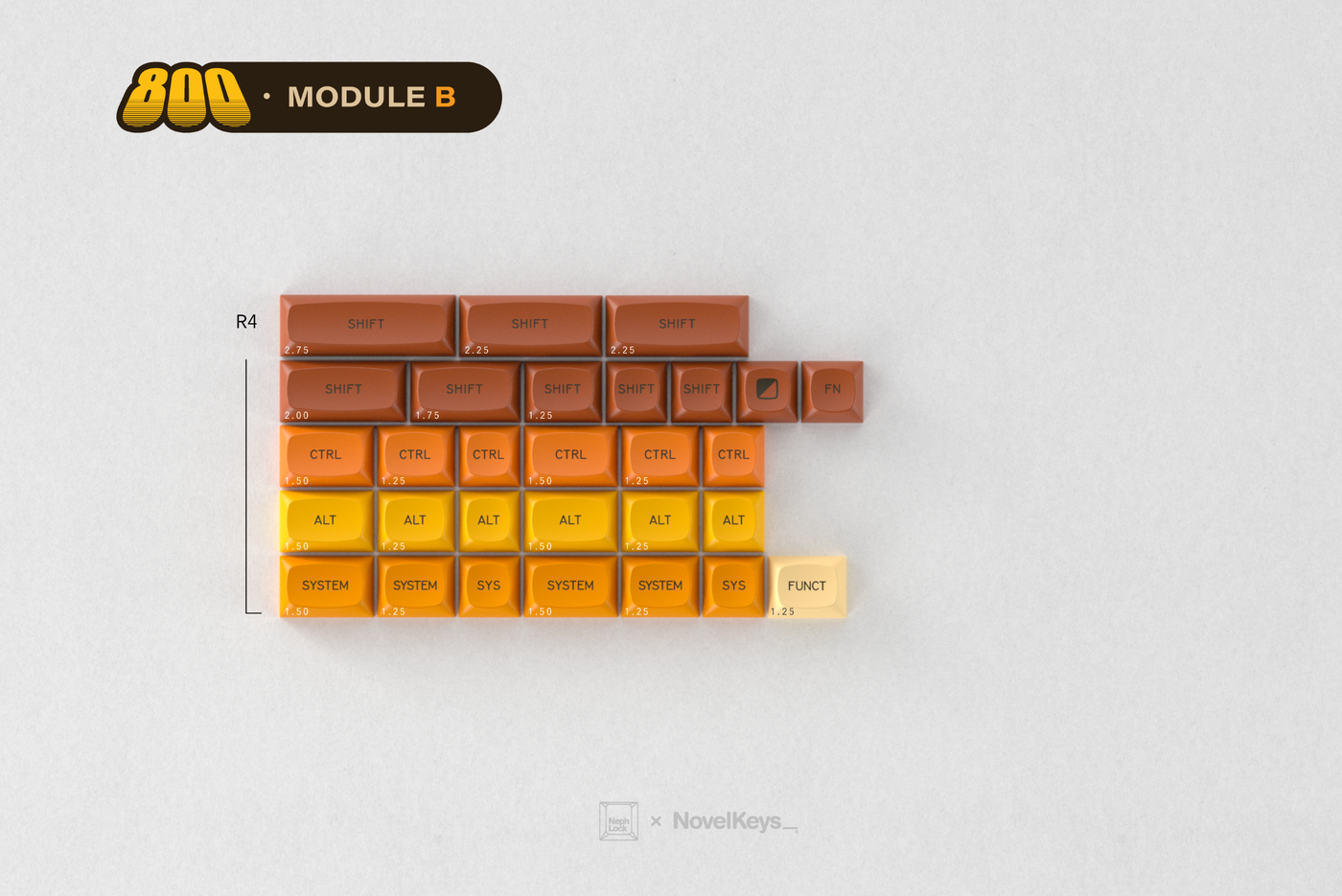 GMK MTNU 800 Keycaps
