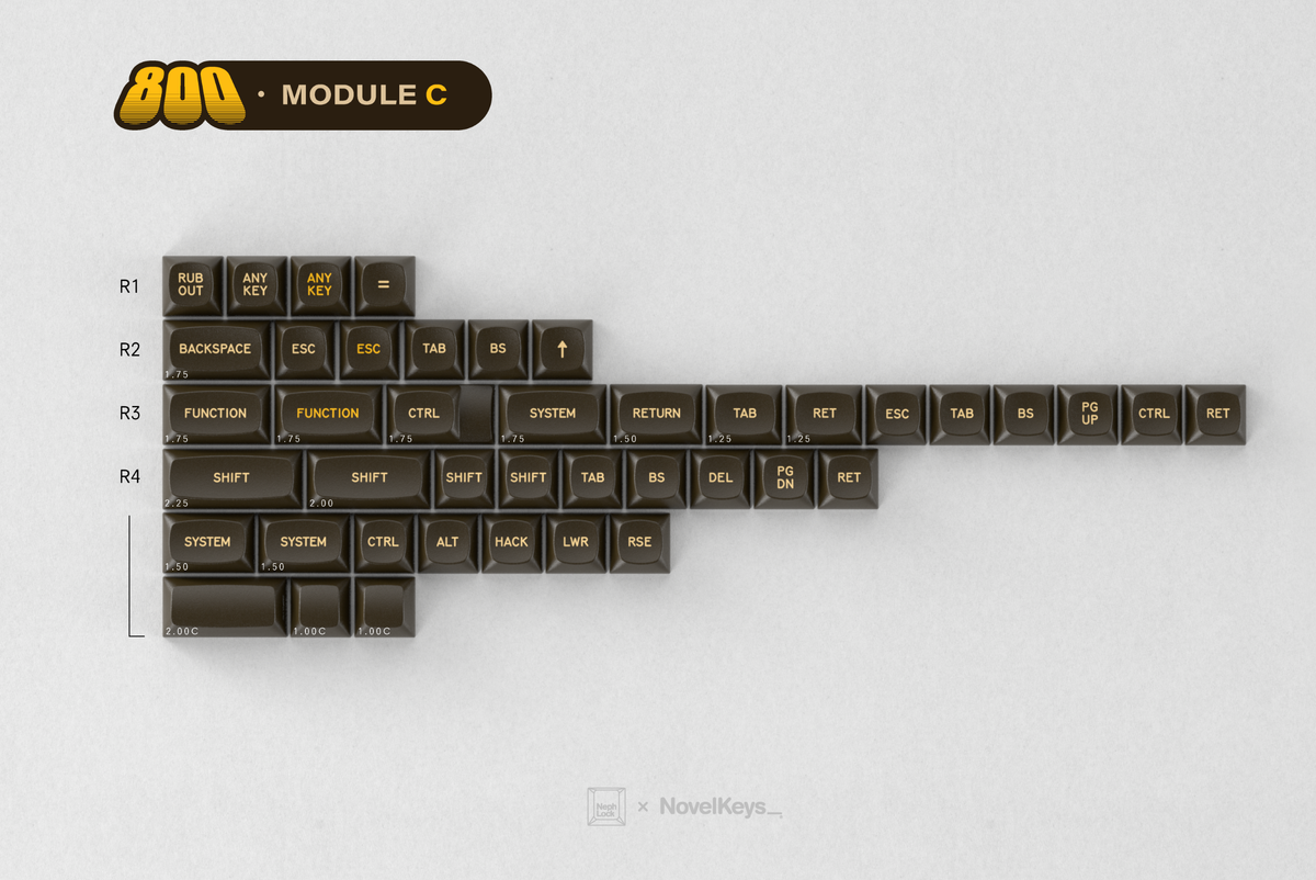 GMK MTNU 800 Keycaps