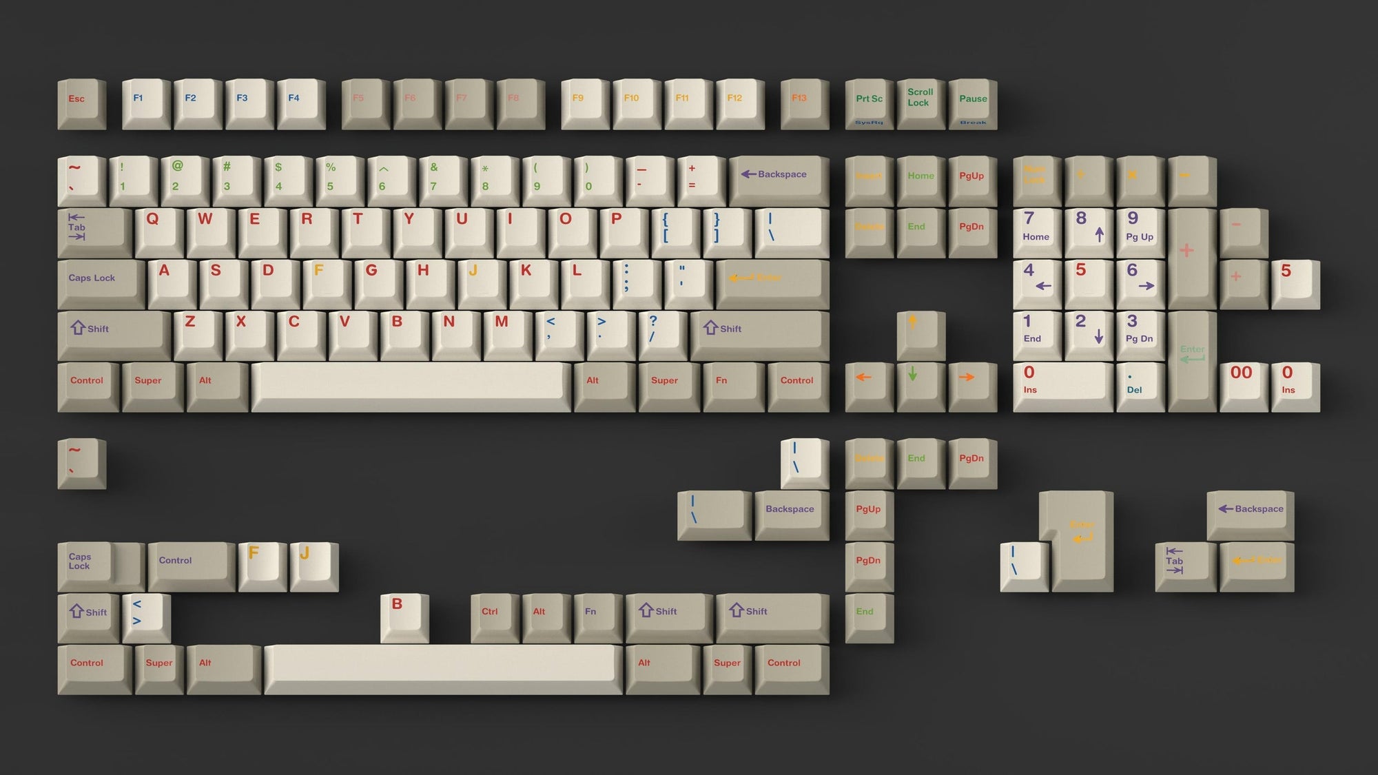 GMK CYL Handarbeige Keycaps