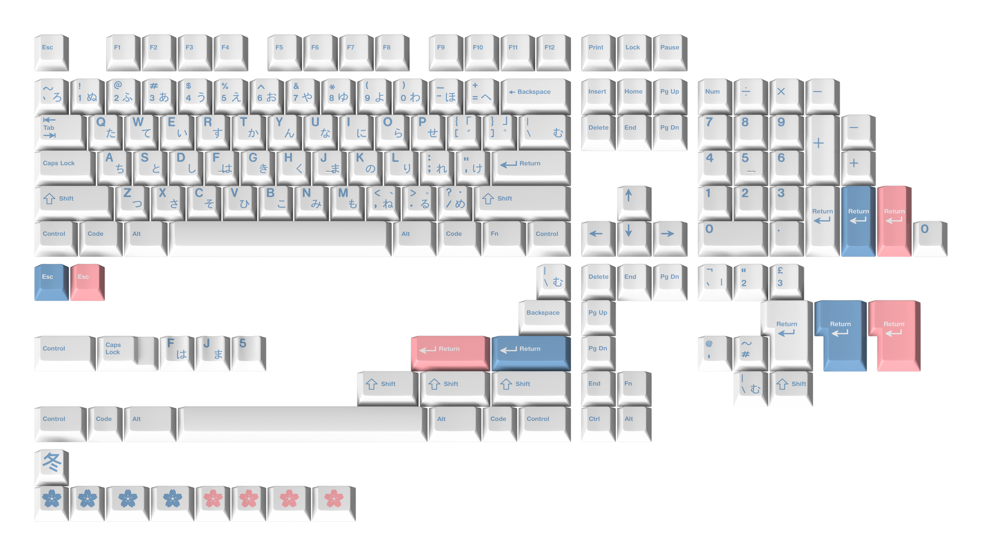 GMK CYL Fuyu Keycaps