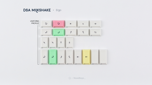 DSA Milkshake Keycaps — Deskhero.ca Inc.