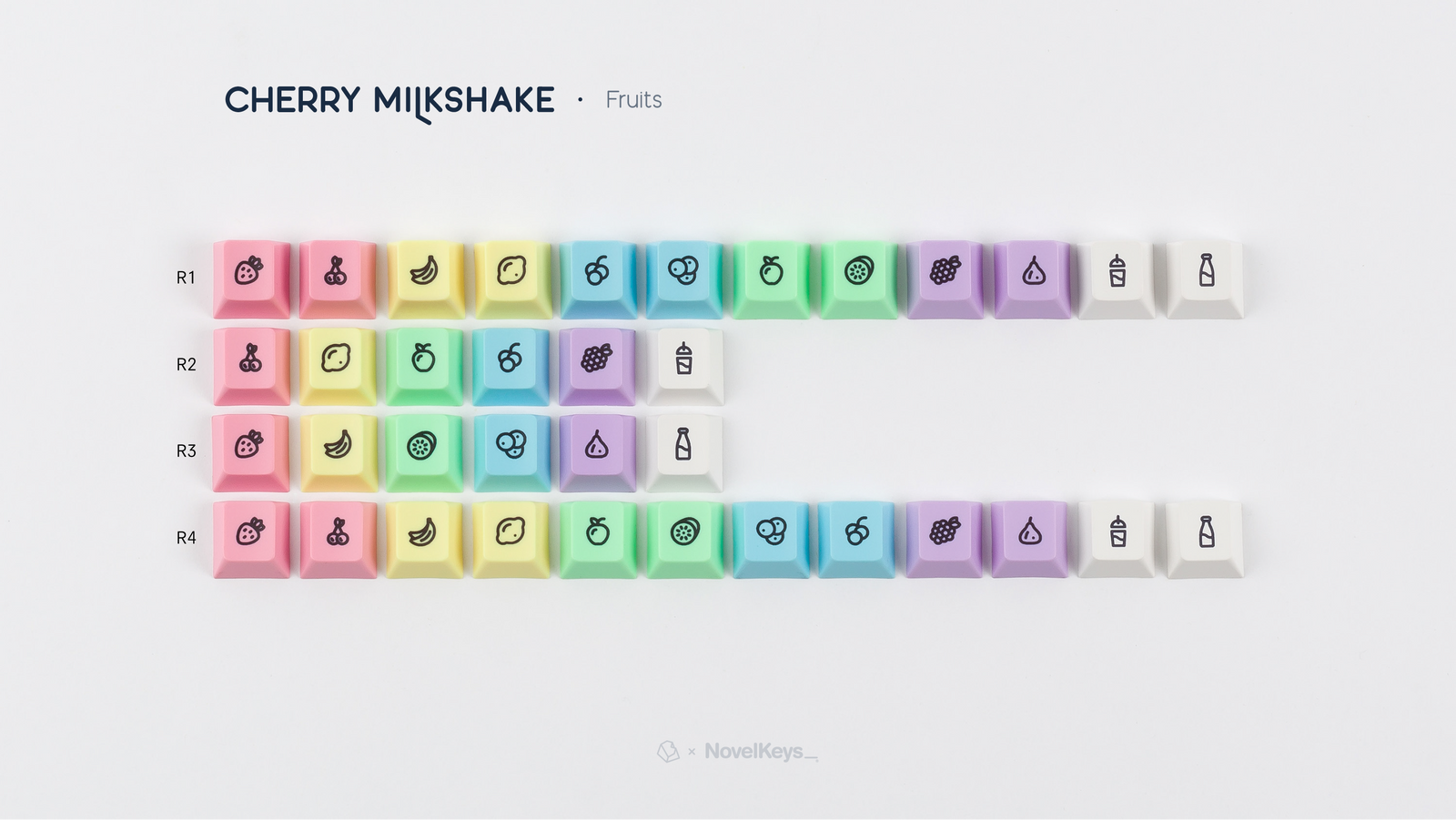 Cherry Milkshake Keycaps