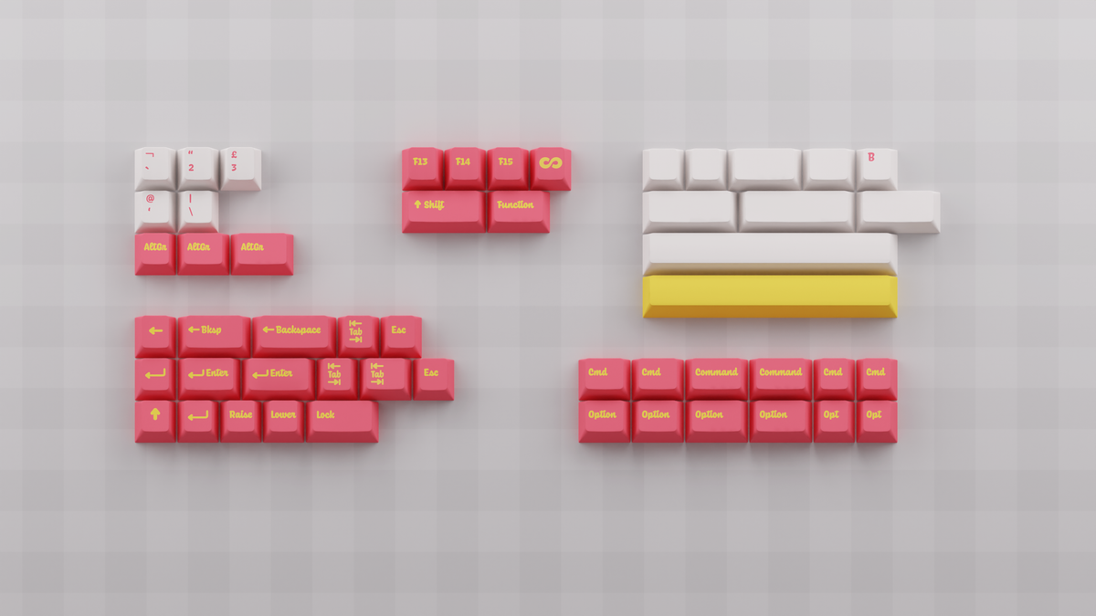 Infinikey Strawberry Lemonade Keycaps — Deskhero.ca Inc.